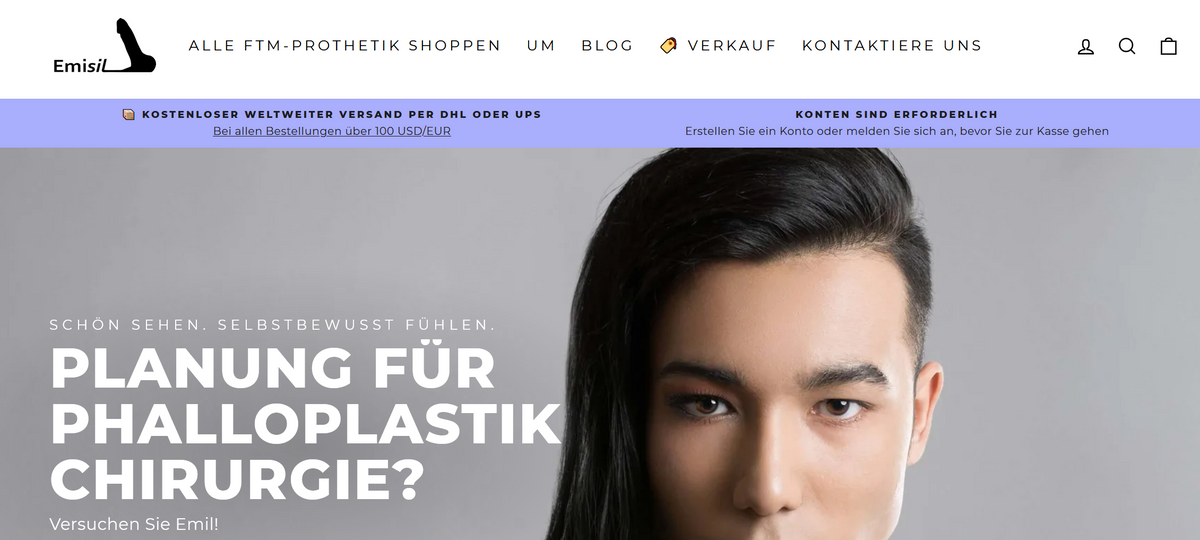 EMISIL - unser Kooperationspartner bei Packern & Penis Prothesen – male BOX